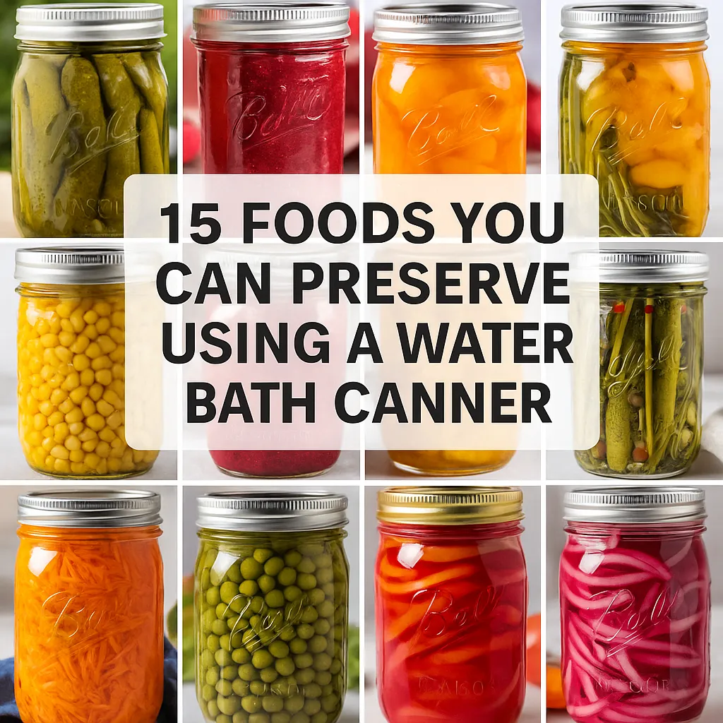 15 Foods You Can Preserve Using a Water Bath Canner - Success Formula Lab