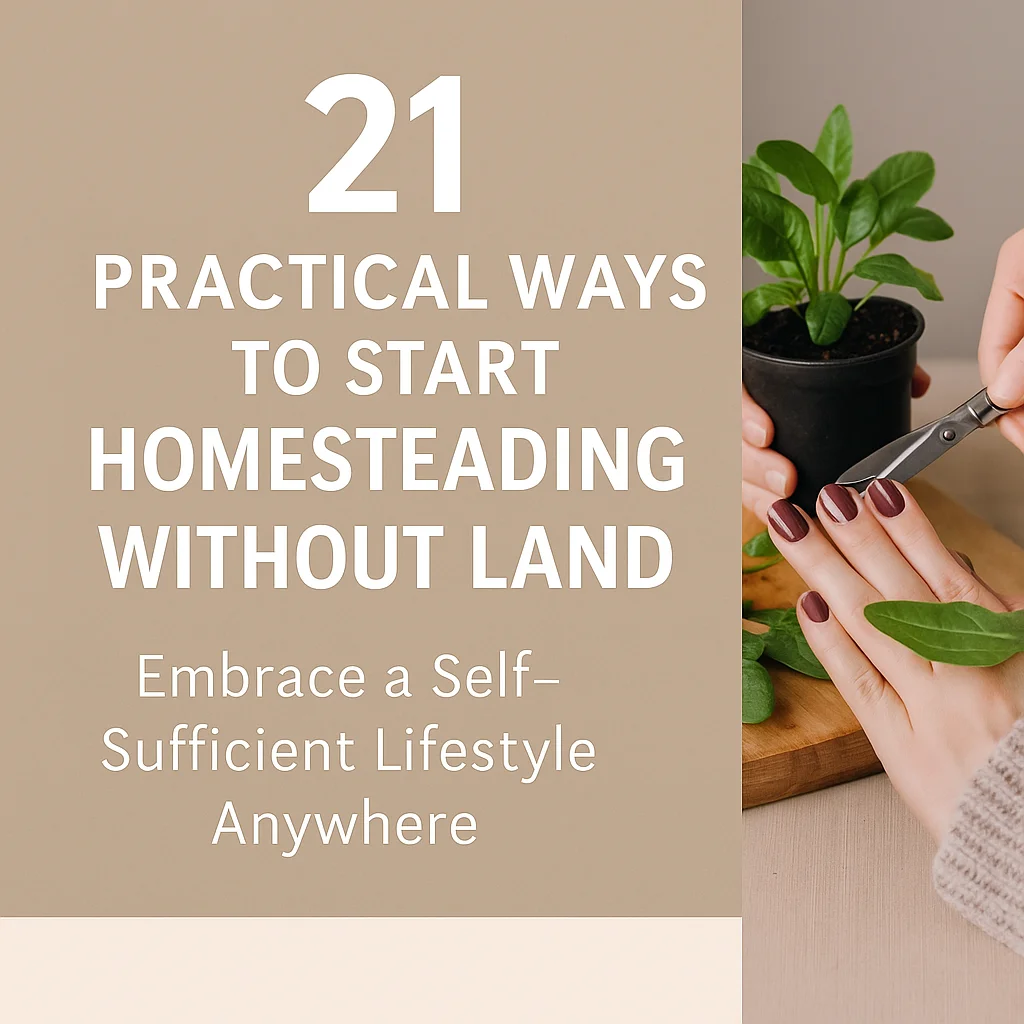 21 Practical Ways to Start Homesteading Without Land: Embrace a Self ...