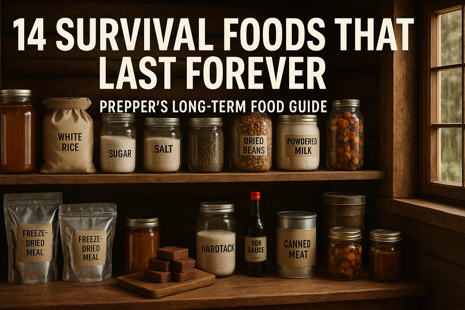 14 Survival Foods That Last Forever (Prepper’s Long-Term Food Guide ...
