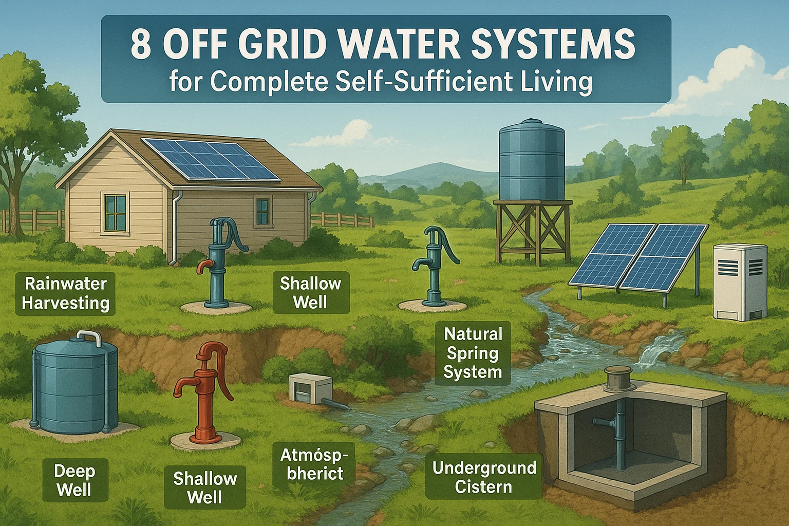 8 Off Grid Water Systems for Complete Self-Sufficient Living - Success ...