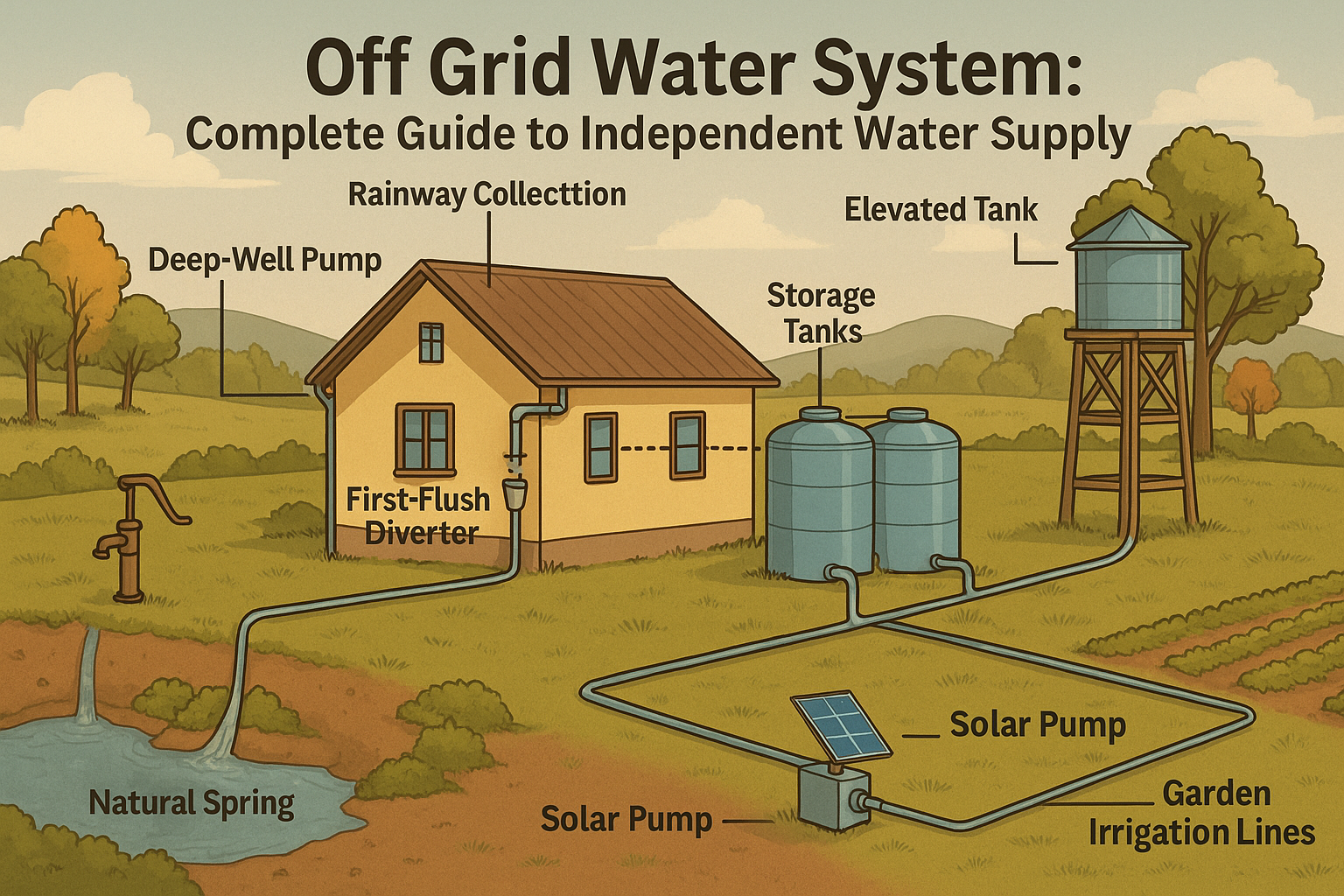 Off Grid Water System: Complete Guide to Independent Water Supply ...