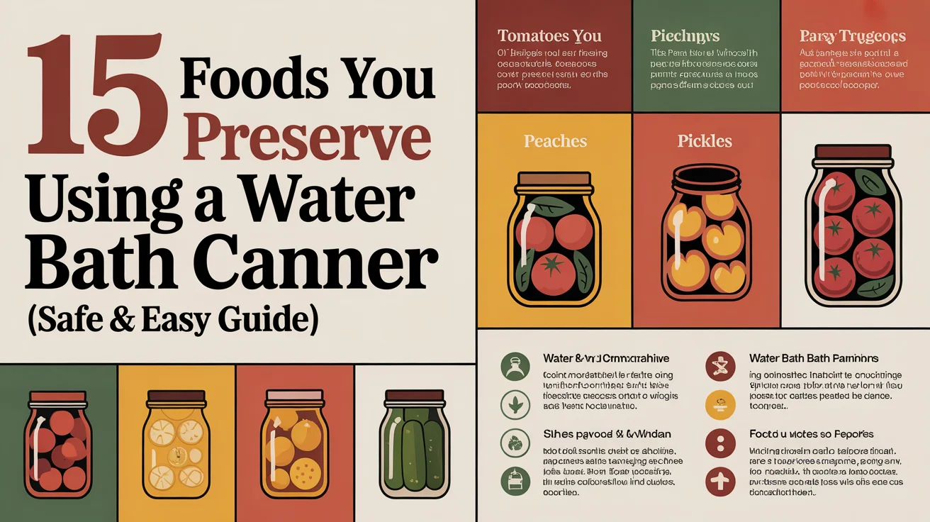 15 Foods You Can Preserve Using a Water Bath Canner (Safe & Easy Guide ...